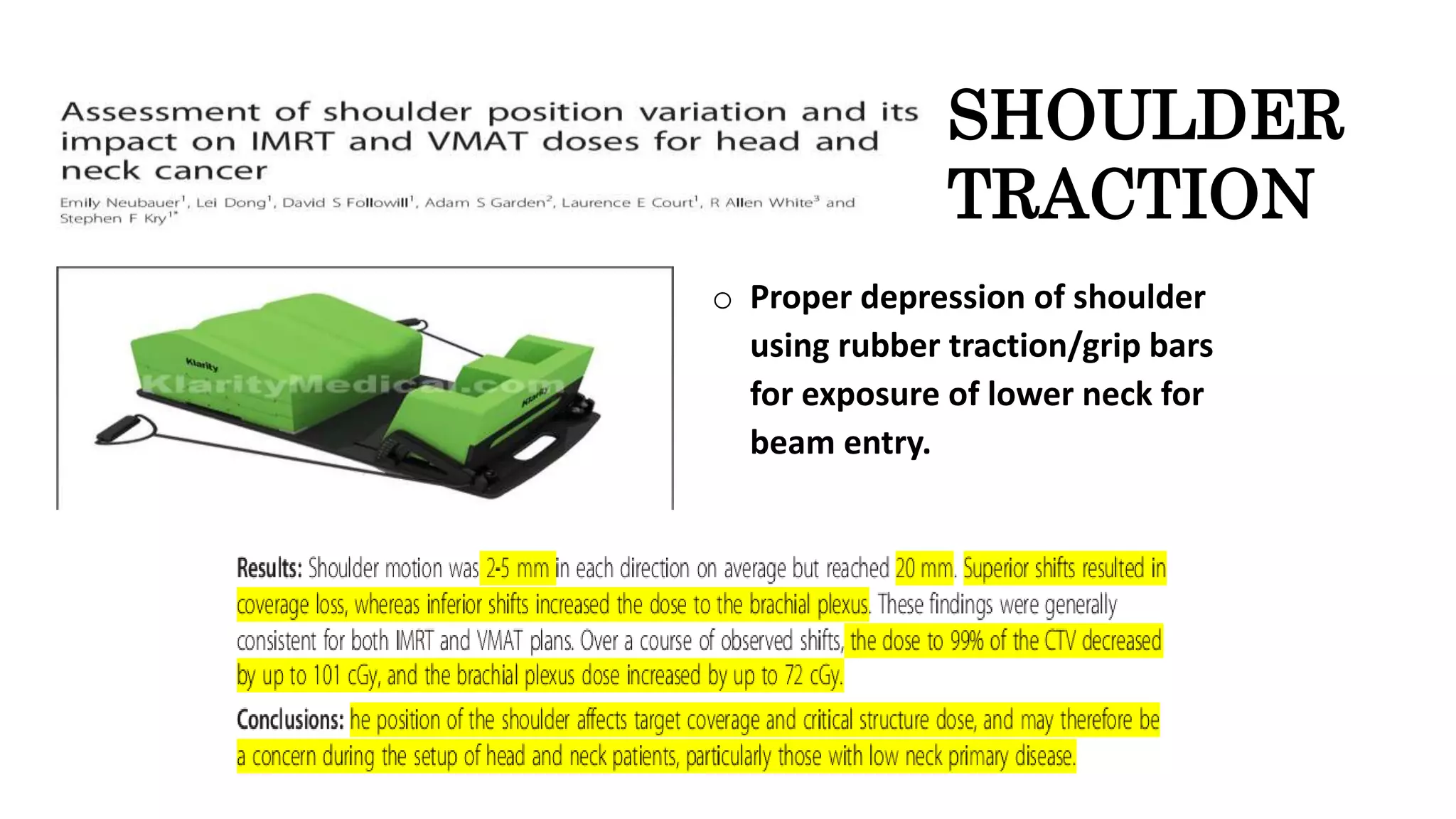 Immobilisation in Radiotherapy | PPTX