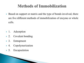 Immobilised enzymes ppt presentation - dr. r. mallika | PPT
