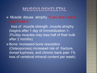 Immobility (Bed Rest Complications) | PPTX