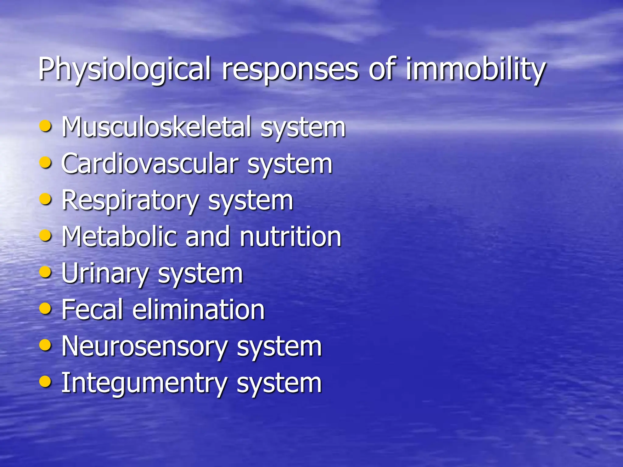 Immobility.ppt for nurses to care their patients | PPT | Free Download