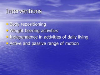 Immobility.ppt for nurses to care their patients | PPT