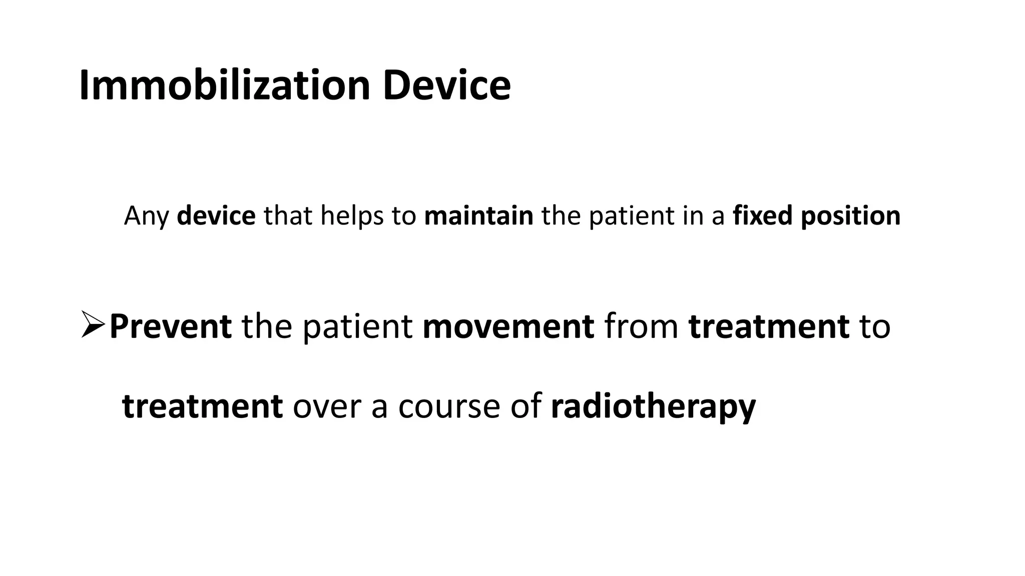 Immobilization device in radiotherapy | PDF
