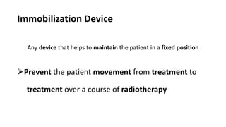 Immobilization device in radiotherapy | PDF
