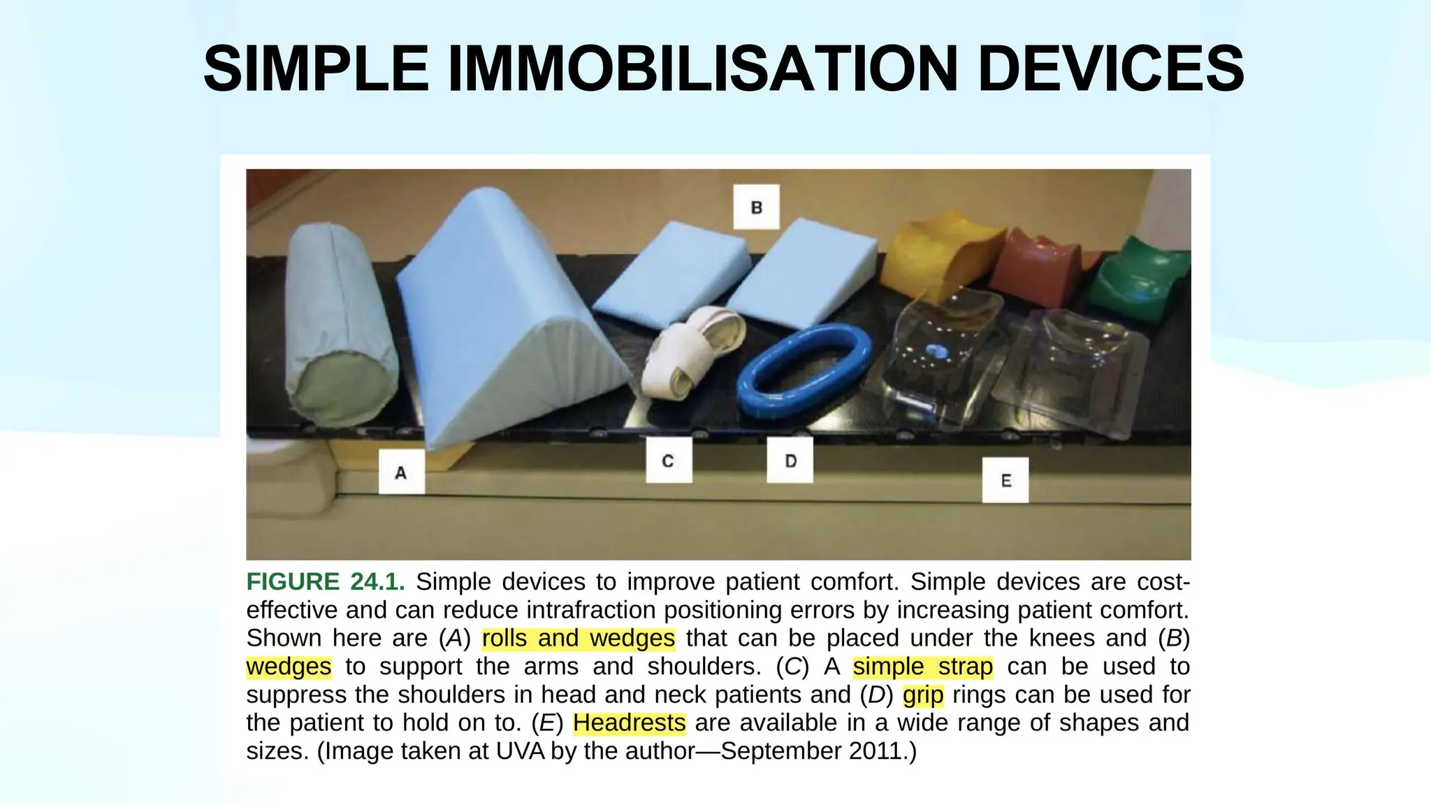 Immobilization Devices.pptx ;DR YAMINI ; RADIOTHERAPY ; AIIMS GORAKHPUR | PPTX