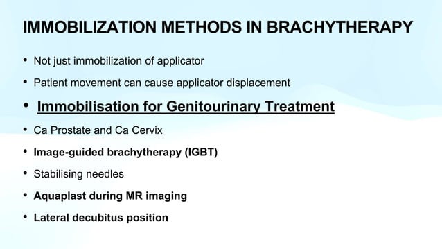 Immobilization Devices.pptx ;DR YAMINI ; RADIOTHERAPY ; AIIMS GORAKHPUR ...