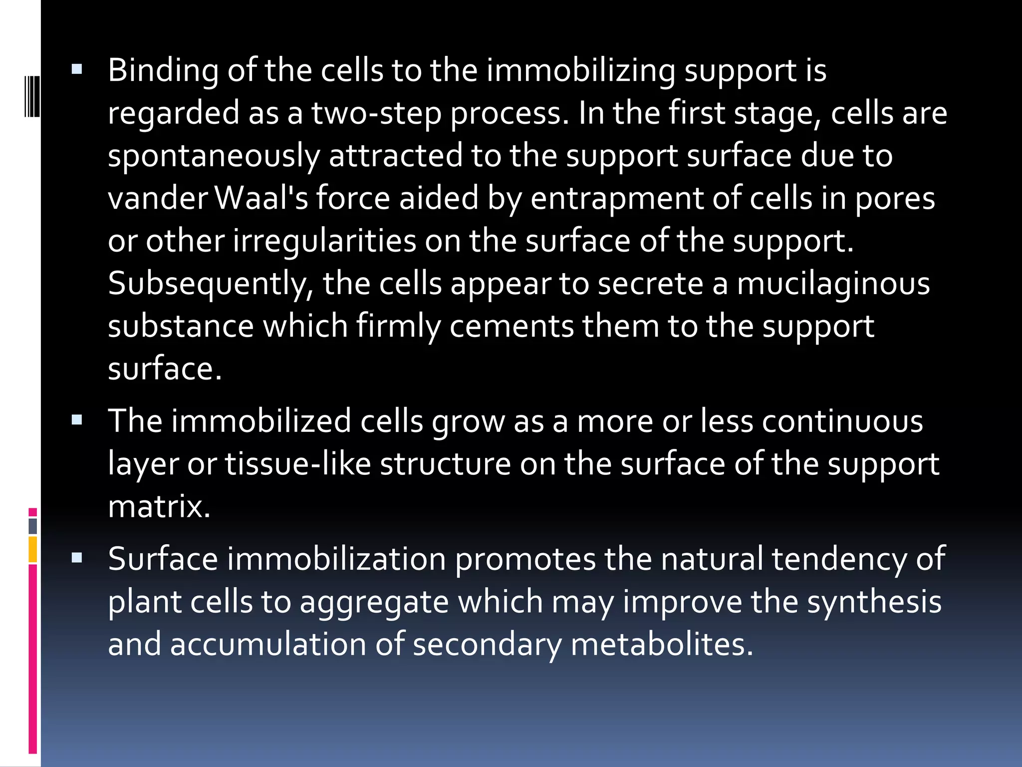 Immobilization of cells | PPTX