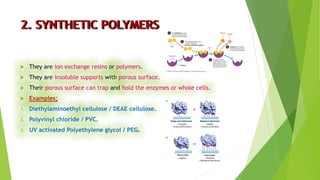 Immobilization of enzymes | PPTX
