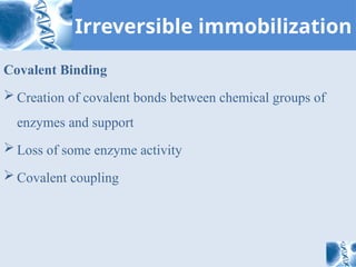 Immobilization of enzymes .pptx