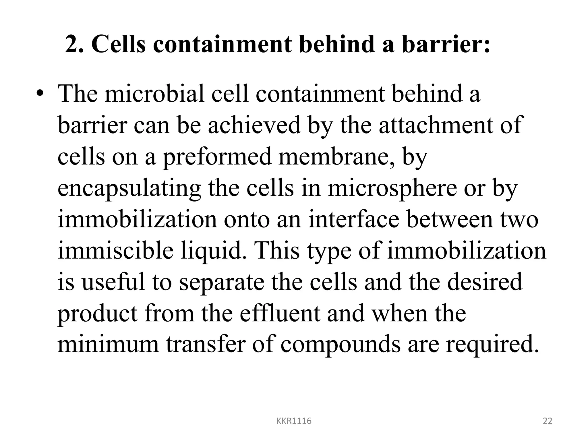 Immobilization of enzymes and cells | PPTX