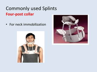 Immobilization used in Musculoskeletal injuries | PPTX
