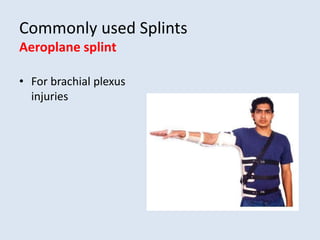 Immobilization used in Musculoskeletal injuries | PPTX