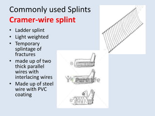 Immobilization used in Musculoskeletal injuries | PPTX