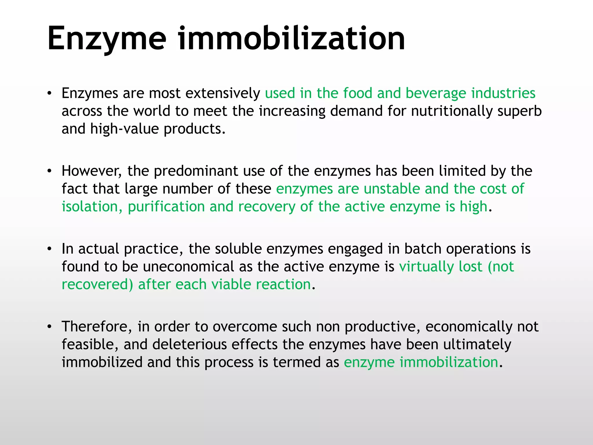 Immobilized enzyme | PDF