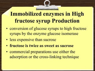 IMMOBILIZED ENZYMES AND ITS APPLICATION.ppt
