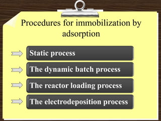 IMMOBILIZED ENZYMES AND ITS APPLICATION.ppt