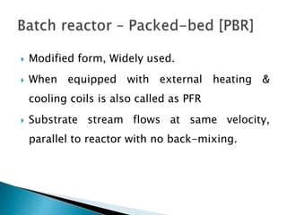 Immobilized enzymes reactors | PPTX