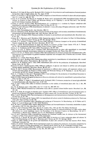 Immobilized plant cells | PDF