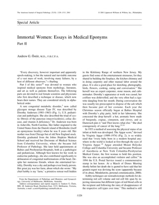 Immortal Women Essays In Medical Eponyms Ii | PDF