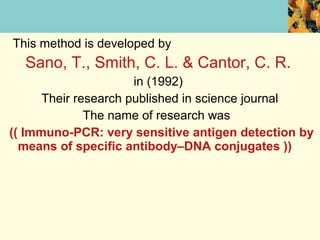 immuno pcr , immuno;ogy,, ELISA | PPT