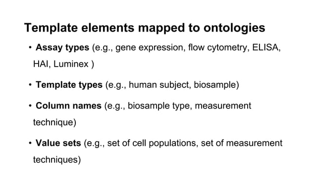 Standardization of the HIPC Data Templates: The Story So Far | PPT