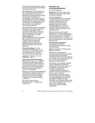 IMMULITE/IMMULITE 1000. Toxoplasma Quantitative IgG (2006) | PDF