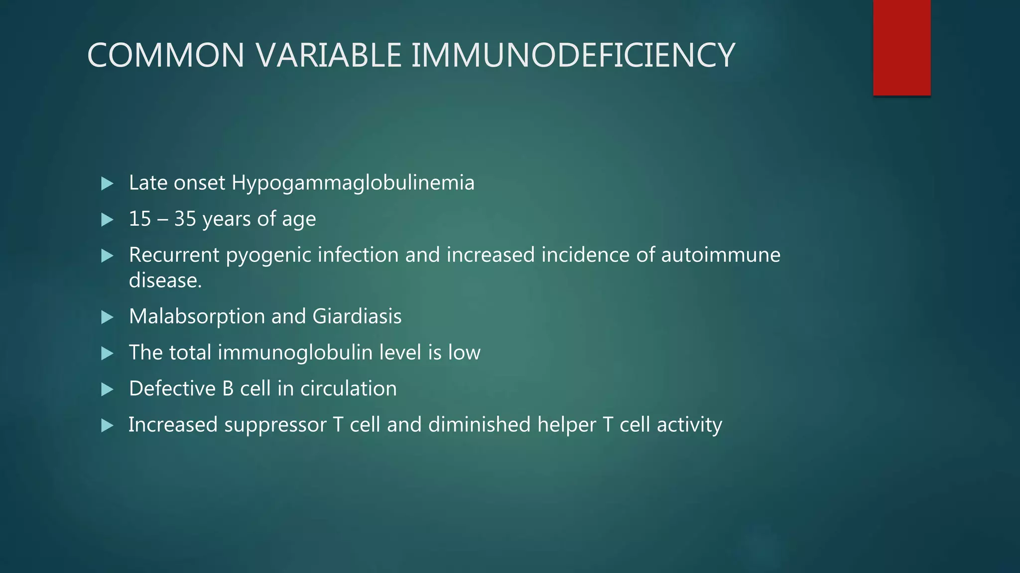 Immunodeficiency diseases | PPTX