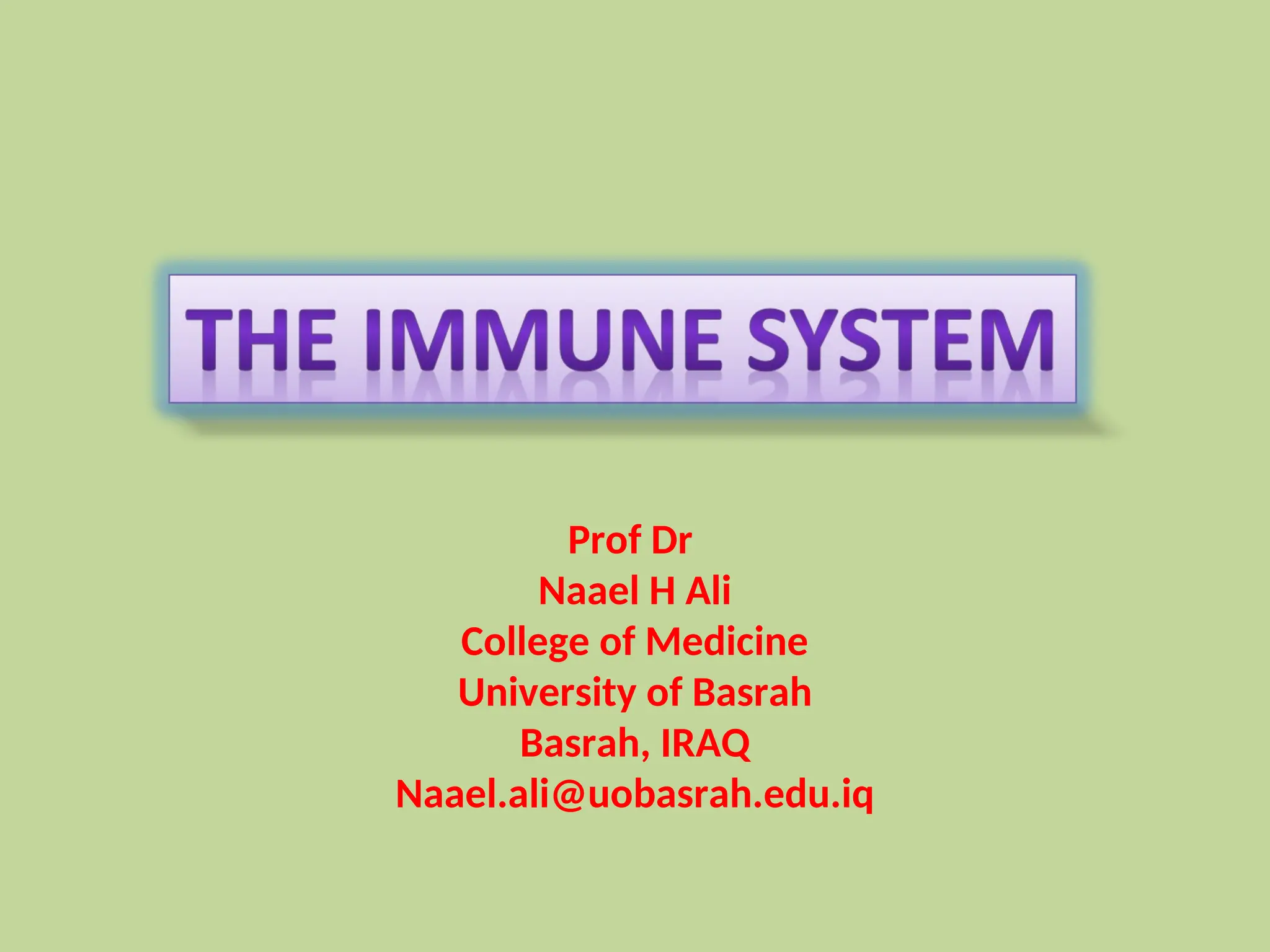 immune-system. short lecture overview ppt | PPT