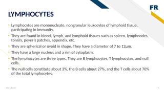 Cells of immune system, Lymphocytes, Macrophages, Dendritic Cells ...