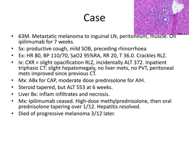 Immune check point inhibitors and adverse effects | PPTX | Lung and ...