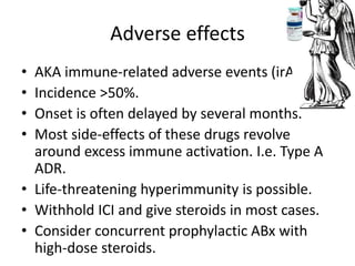 Immune check point inhibitors and adverse effects | PPTX
