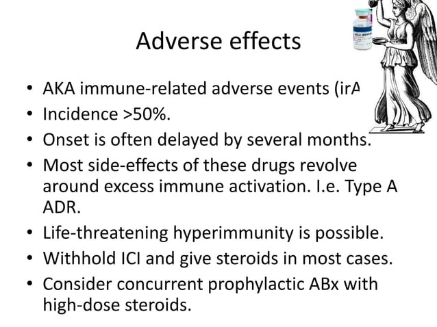 Immune check point inhibitors and adverse effects | PPTX | Lung and ...