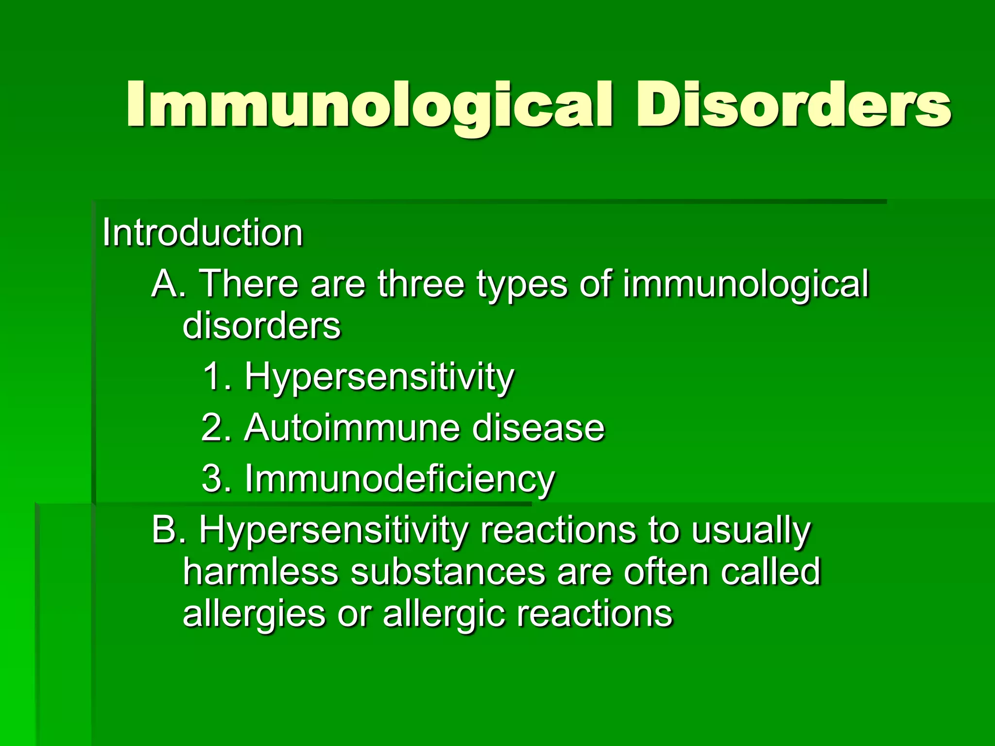 Immune disorders | PPTX