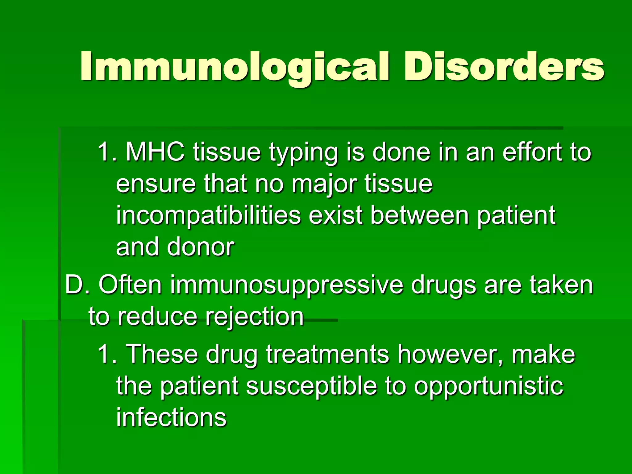 Immune disorders | PPTX