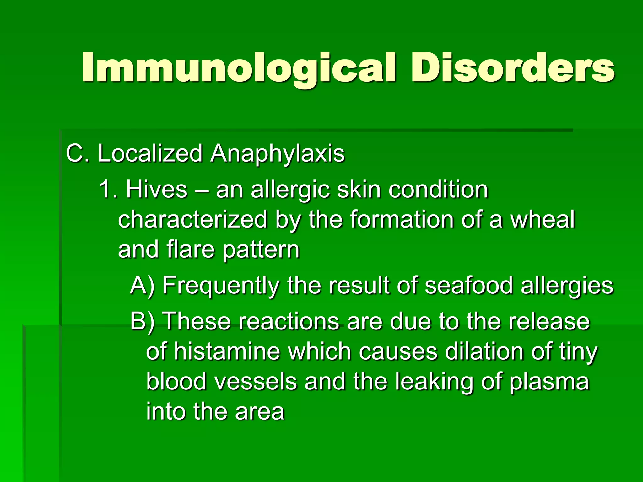 Immune disorders | PPTX