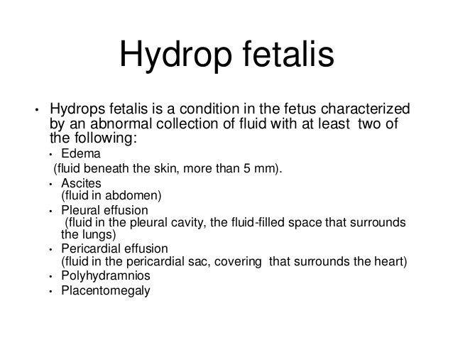 Immune hydrops