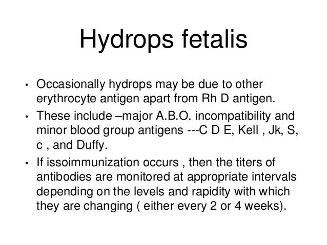 Immune hydrops