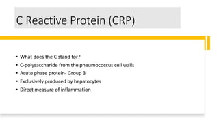 Immune labs basics part 1 acute phase reactants ESR, CRP Ahmed Yehia ...