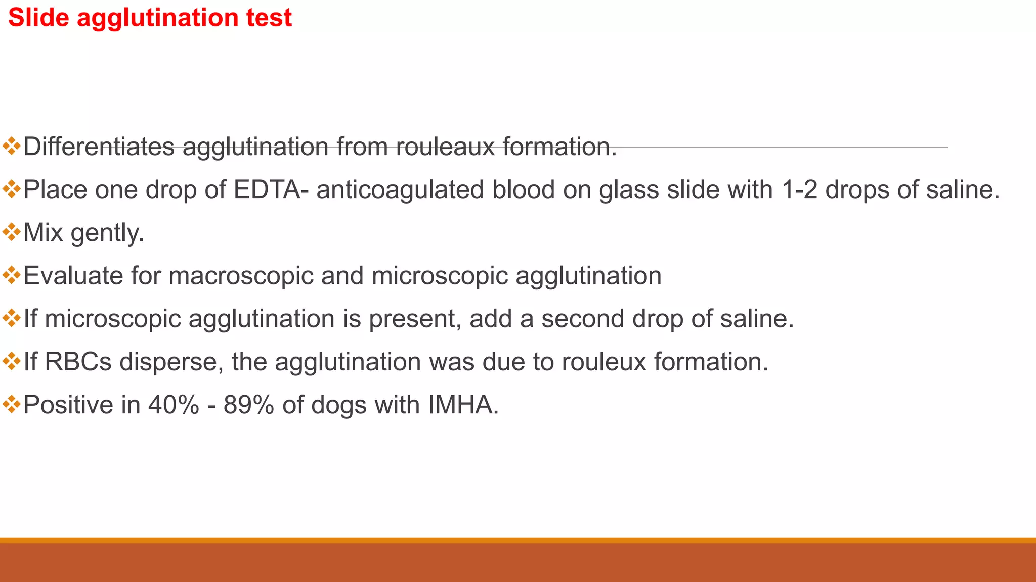 Immune mediated haemolytic anemia in dogs | PPTX