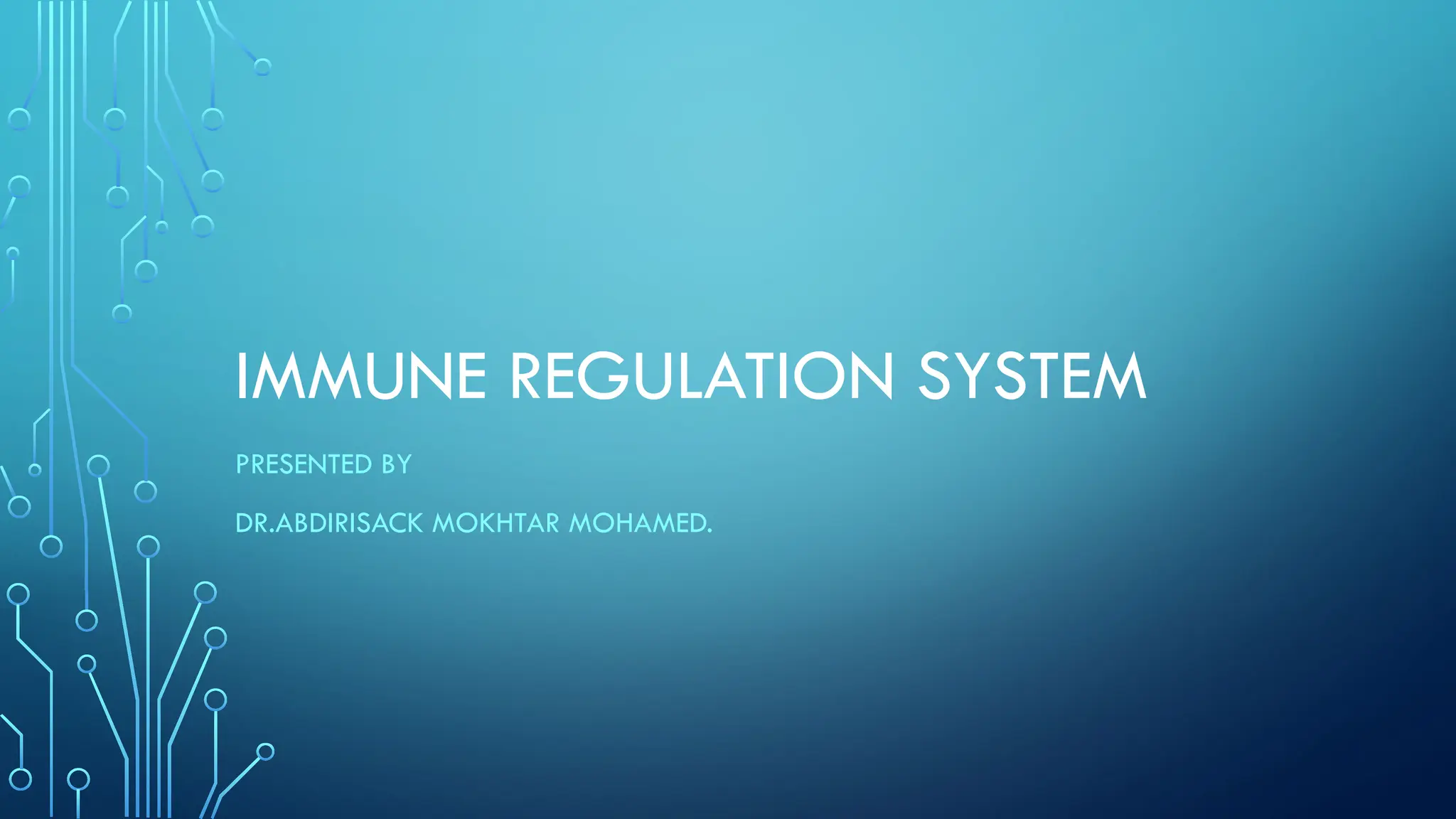 immune regulation system in human body . pptx | PPTX