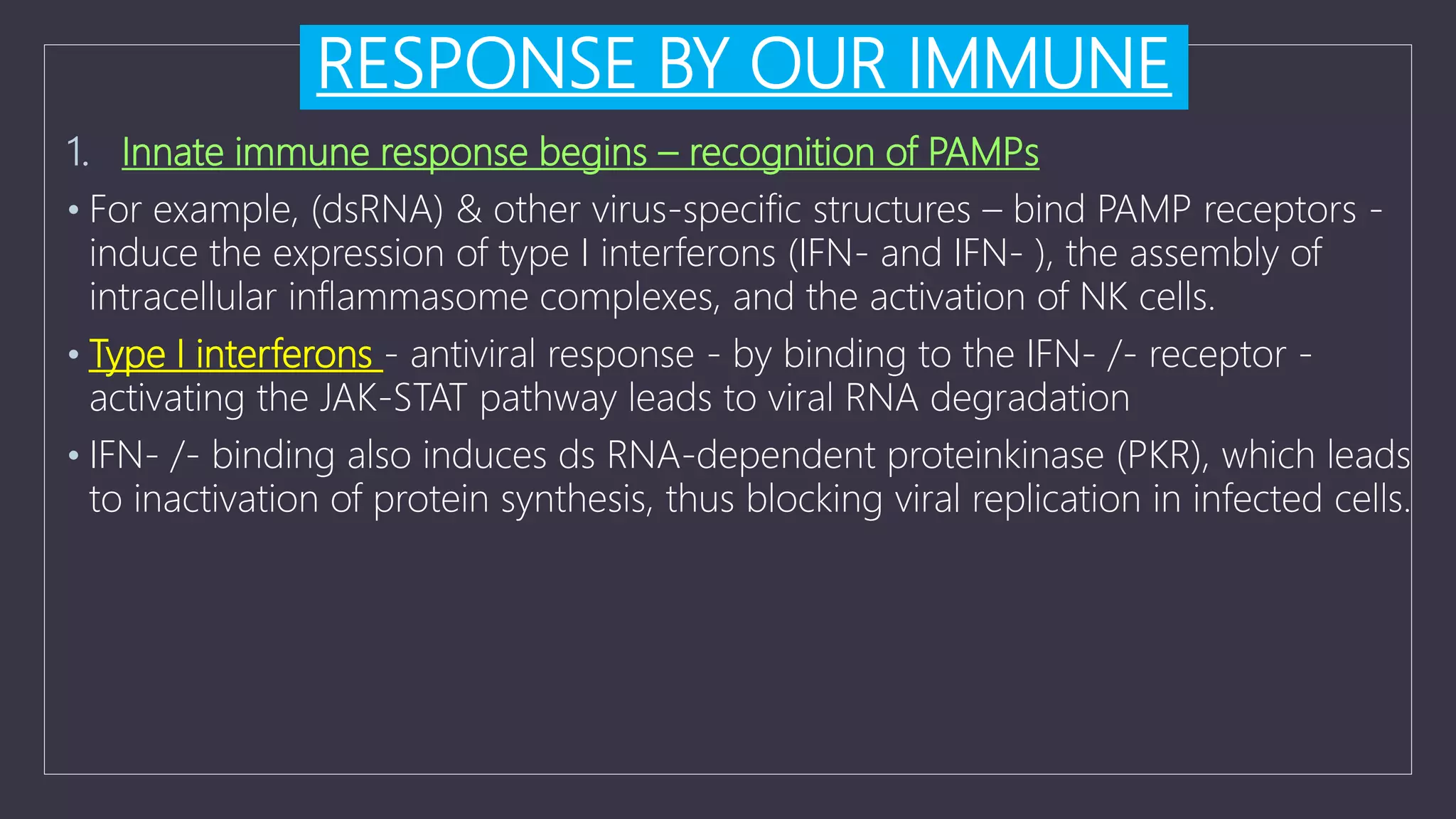 Immune response to virus | PPTX
