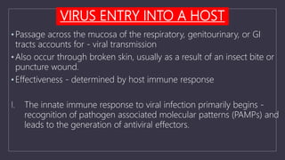 Immune response to virus | PPTX