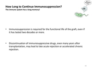 Immunosuppression in Renal transplant | PPTX