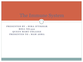 Immune system INTRODUCTION | PPTX