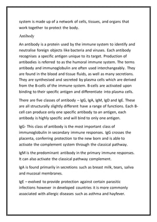 Immune system | DOCX