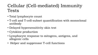 Immune system : assessment | PPTX