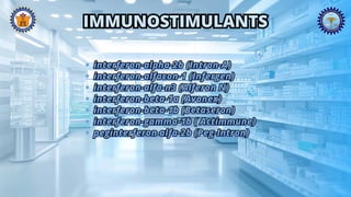 PHARMACOLOGY DRUGS ACTING TO IMMUNE SYSTEM | PPT