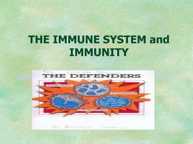 Immune System And Immunity Ppt