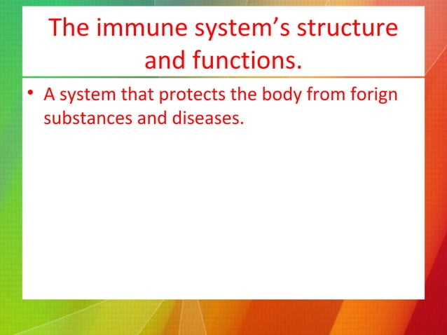 Immune system power point | PPT