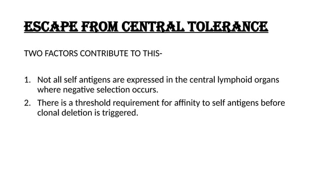 IMMUNE TOLERANCE. Autoimmunity tolerance | PPT