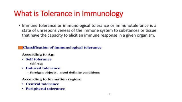 Immune tolerance | PPTX